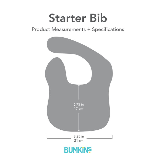 Starter Bib for Babies 6 to 24 months – Dinosaurs & Tropic| Bumkins Baby